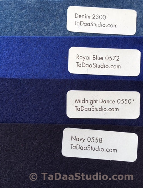 Denim Wool felt squares for craft or pillow projects! TaDaa! Studio