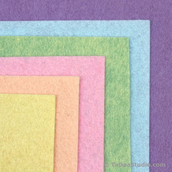 Pastel palette for wool felt projects | TaDaa! Studio